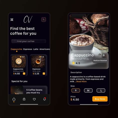 Coffee App Ui App Design Ux Design Inspiration Design