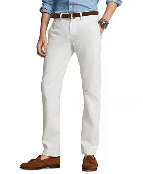 Polo Ralph Lauren Mens Stretch Straight Fit Washed Chino Pants