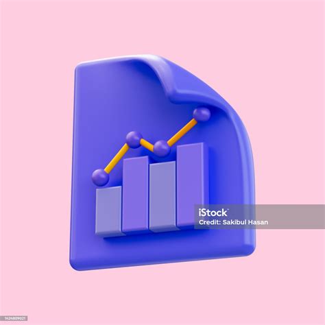 문서 차트 증가 아이콘 작업 프로세스를 위한 3d 렌더링 개념 3차원 형태에 대한 스톡 사진 및 기타 이미지 3차원 형태 개발 경제 Istock