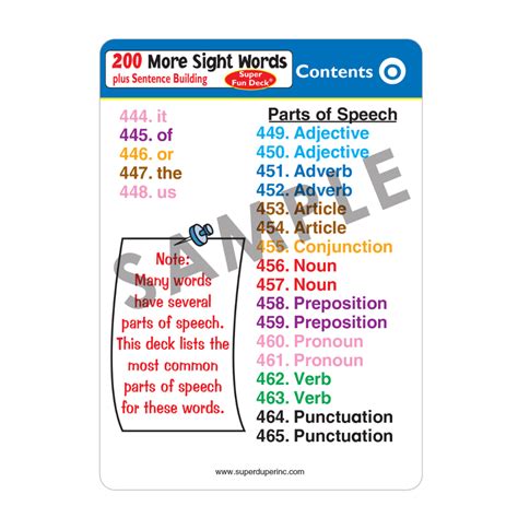 200 More Sight Words Plus Sentence Building Chooze