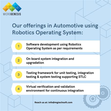 Robotic Operating System Services Microgenesis Techsoft Microgenesis Techsoft