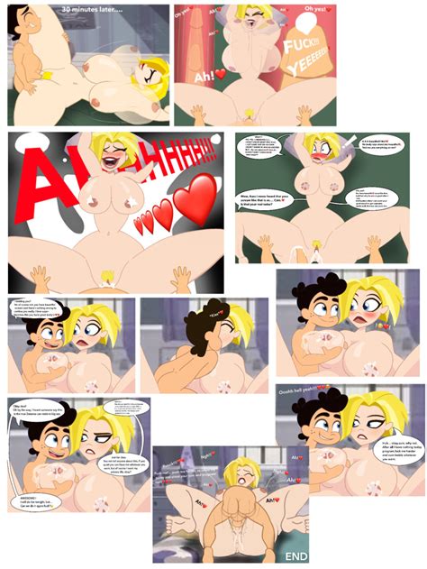 Rule 34 1boy 1girls Aqualad Background Big Breasts Black Hair Blonde