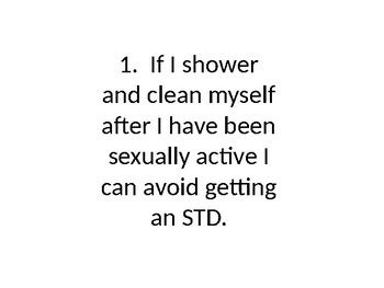 STD Myth Or FACT By Health Education Makes A Difference TpT