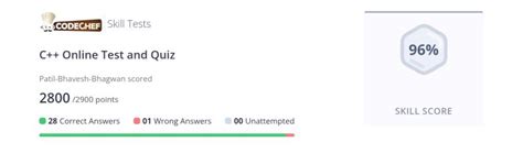 Cplusplus Codechef Skilltest Programming Dsa Codingjourney Bhavesh Patil