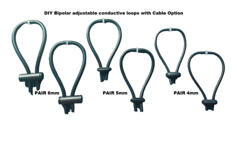 Pair DIY Bipolar Conductive Tube Adjustable Loops Penis Rings Tens E Stim Electro Play Shock