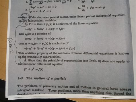 Solved De Dy Write The Most General Independent Variables