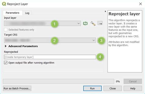 Reproject A Vector Layer
