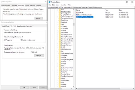 注册表win32priorityseparation 数值与cpu资源分配的对应关系 哔哩哔哩
