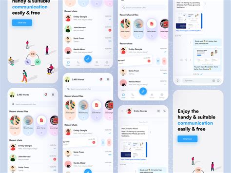 Social Media Communication Startup Chat App Design By Rezwan Nahid On Dribbble