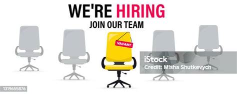 채용 사업채용 컨셉입니다 우리 팀에 가입 우리는 당신을 필요로한다 경력을 쌓을 수 있습니다 직무 후보자를 검색합니다 빈 사무실 의자 표지판 이 빈 공석 채용 또는 채용 0