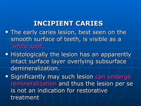Classification Of Dental Caries PPT Classification Of Dental Caries PPT