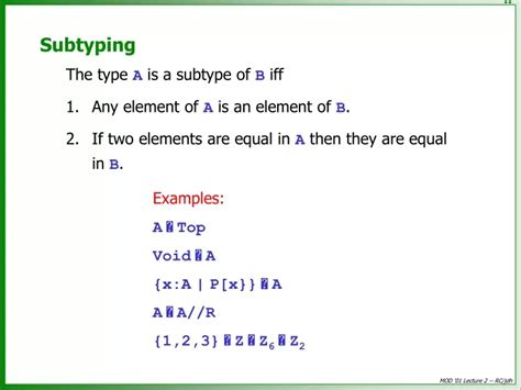 Ppt Subtyping Concept For Type Relations Powerpoint Presentation