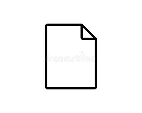 Outline Document Icon Isolated On Grey Background Line File Symbol For Web Site Design Logo