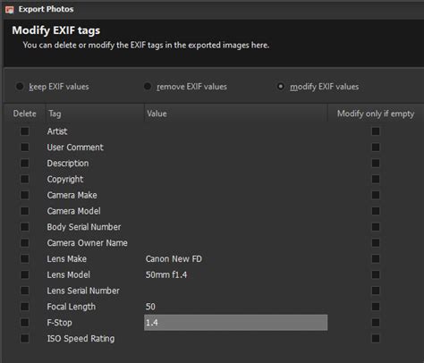 Adding Exif Data To Photos Taken Using Vintage Lenses Yohz Software