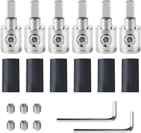 Amp Input Reducer 0 Gauge To 4 Gauge 6pcs Car Stereo Audio Awg Pin Power Ground