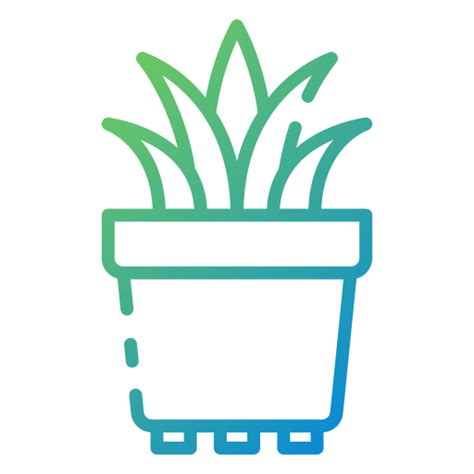 Plant Pot Good Ware Gradient Icon