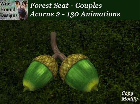 Second Life Marketplace Whd Forest Seat Acorns 2 Couples