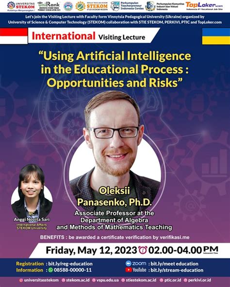 Visiting Lecture Day 1 Using Artificial Intelligence In The Educational Process Opportunities