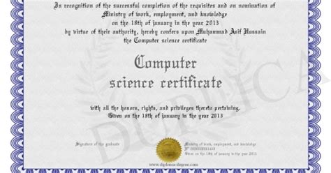 Computer Science Certificate