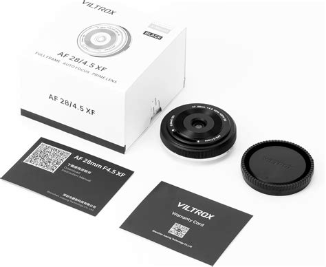 Viltrox Af 28mm F45 Pancake Lens Instruction Manual