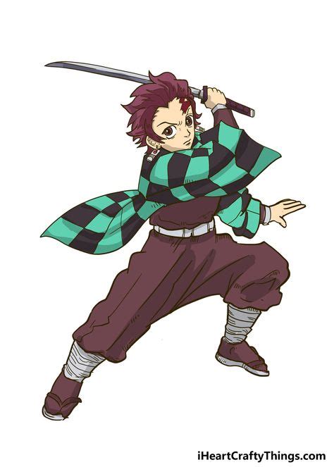 Tanjiro Full Body Drawing