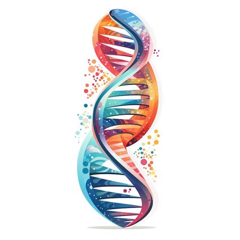 Premium Photo A Close Up Of A Double Stranded Strand Of Dna With