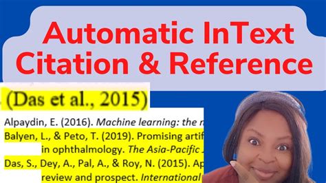 Automatic Intext Citation And Reference Apa 7th Edition Automatic