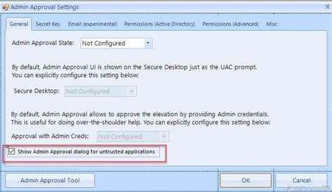 09 How Does The Option Show Admin Approval Dialog For Untrusted