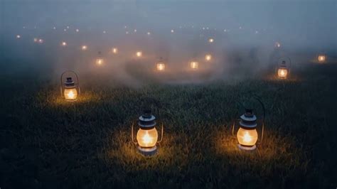Lanterns Lights Fog Free Stock Video Pixabay