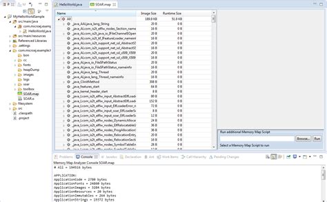 Memory Map Analyzer — Microej Documentation