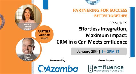 Webinar Effortless Integration Maximum Impact Crm In A Can Meets