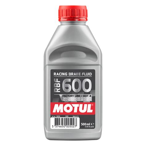 Motul Rbf 600 High Performance Dot 4 Brake Fluid 500 Ml Bottle Car Service Packs