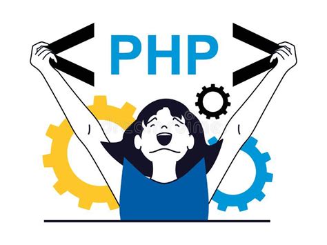 Web Development Concept With Character Situation Vector Illustration