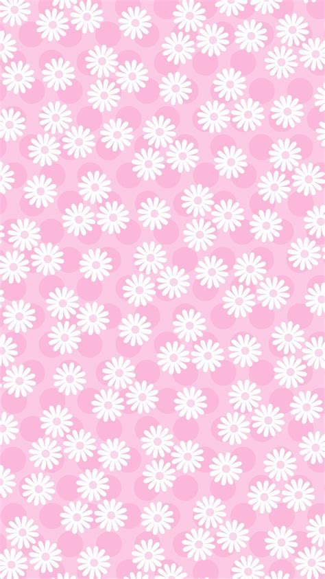 Pink Daisy Background Wallpaper