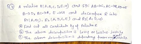 solved q 4 ﻿a relation r a b c d e v ﻿and