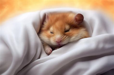 Premium Ai Image Cute Hamster Sleeping In A Blanket Inside