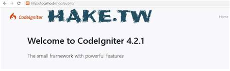 codeigniter 4 手動安裝 出現 whoops error