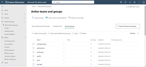 Add A Mail Enabled Security Group