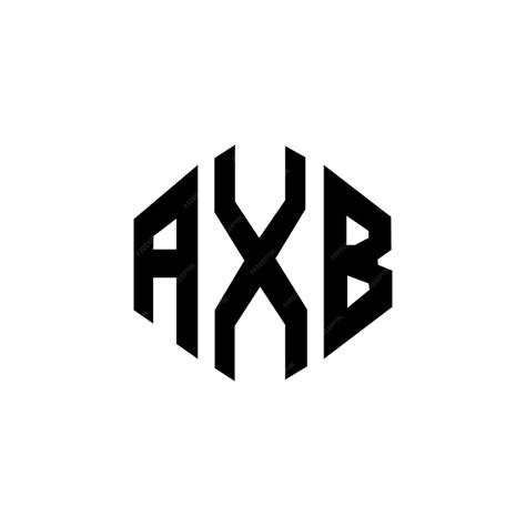 Premium Vector Axb Letter Logo Design With Polygon Shape Axb Polygon