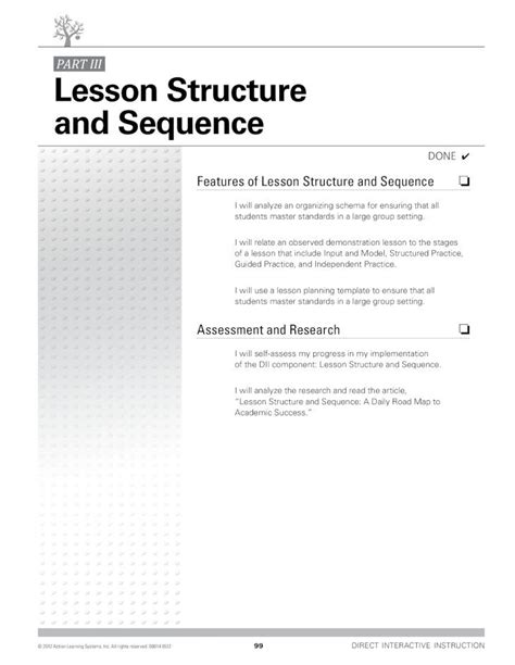 Pdf Part Iii Lesson Structure And Sequence · 2018 9 10 · Features