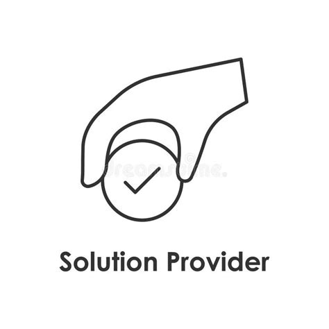Hand Check Solution Provider Icon Stock Illustration Illustration Of Growth Nature 188885124