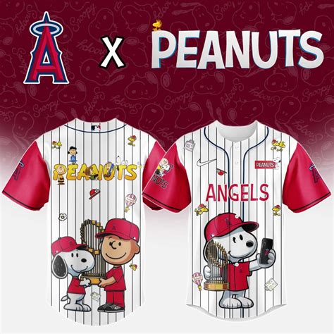 Exclusive Angels X Peanuts Baseball Jersey Limited Edition Snoopy