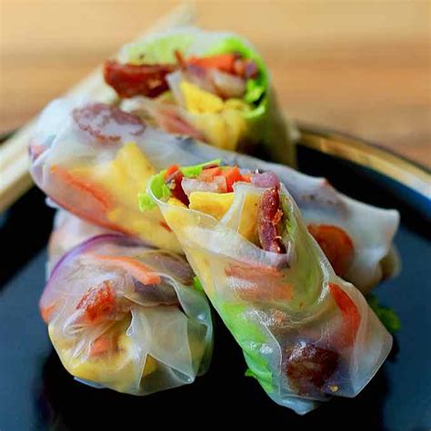 Bò Bía Is A Vietnamese Jicama And Carrot Spring Roll That Is