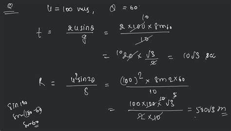 Calculate The Time Of Flight And Range Of A Projectile Fired At A Angle 6 Calculate The Time Of Flight And Range Of A Projectile Fired At A Angle 6