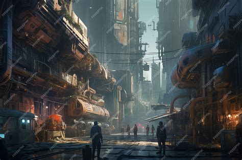 Premium Photo A Scene From The Game Cyberpunk