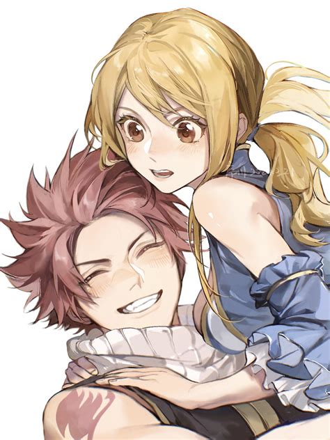Lucy Heartfilia And Natsu Dragneel Fairy Tail Drawn By Xuchuan Donmai