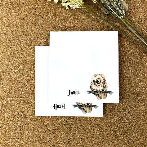 Cod Personalized Cute Note Pad Owl Shopee Philippines