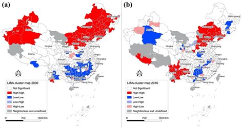 A Local Indicator Of Spatial Association Lisa Cluster Map Of