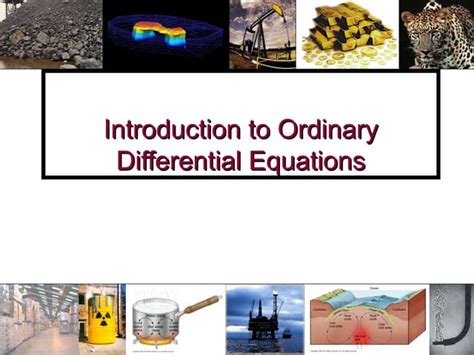 Introduction Of Differential Equationslecture 1 Ppt