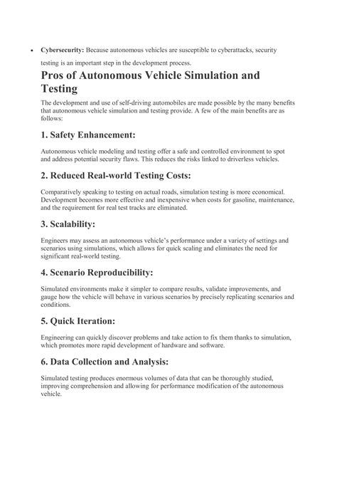 Autonomous Vehicle Simulation And Testing Pdf Racing Video Games